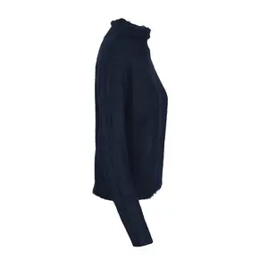 Max Mara Umile Long-sleeved Knitted Jumper - Navy Blue