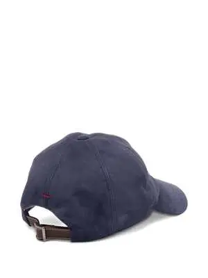 Brunello Cucinelli Baseball Cap With Letter Logo - Black