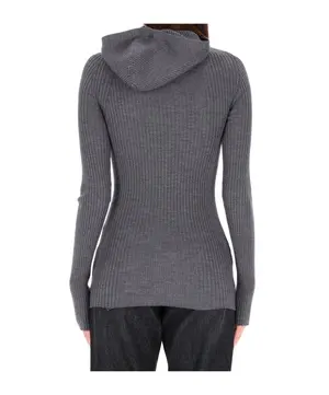 JEAN PAUL GAULTIER Ribbed Hooded Jumper
