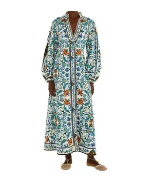 Farm Rio Flora Tile Maxi Dress