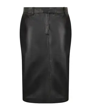 Giuseppe Di Morabito High-waisted Leather Skirt