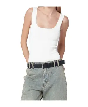 ENTIRE STUDIOS Scoop Neck Tank Top - Gray