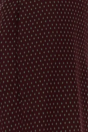 Dries Van Noten Dot Printed Straight-leg Trousers - Brown