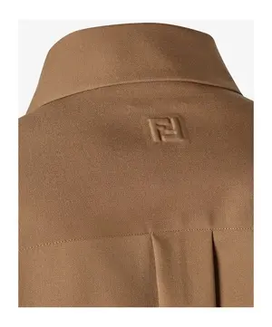 Fendi Rust-colored Wool Shirt - Brown