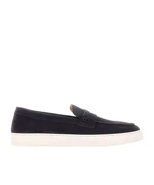 DOUCAL'S Penny Slip-on Loafers - Black