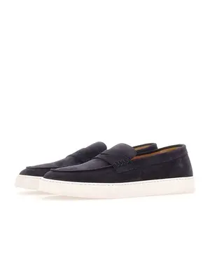 DOUCAL'S Penny Slip-on Loafers - Black