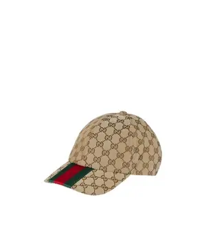 Gucci Monogrammed Baseball Cap - Beige And Ebony