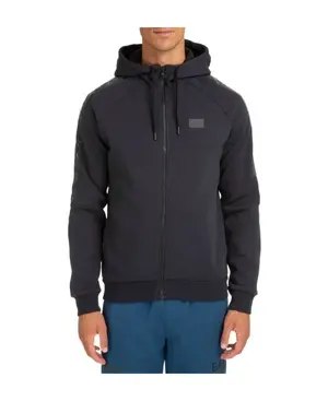 EA7 Full Zip Logo Hoodie - Black
