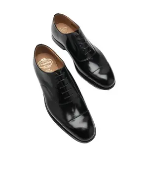 Church's Polished Calfskin Cap Toe Derby Shoes