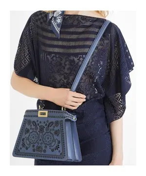 Fendi Peekaboo Iseeu Small Tote Bag - Blue