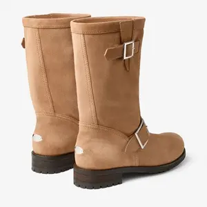 JIMMY CHOO Biker Mid Ankle Boots - Brown