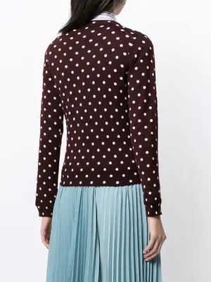 Play Comme Des Garcon Polka Dot V-neck Jumper