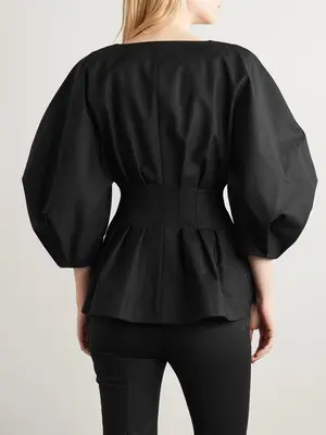 Carolina Herrera Pleated Casual Jacket