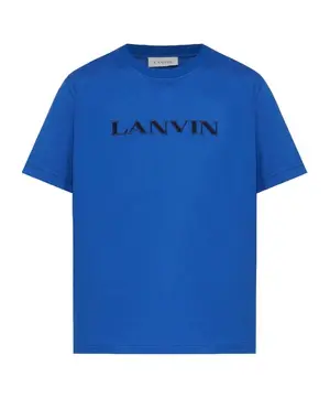 LANVIN Logo Embroidered Crewneck T-shirt