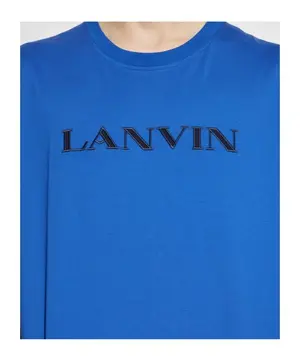 LANVIN Logo Embroidered Crewneck T-shirt