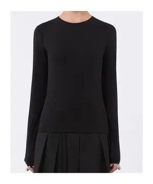 Sportmax Long-sleeved Jersey T-shirt
