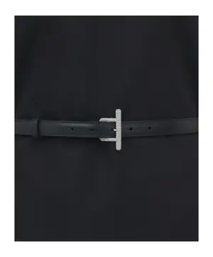 Alexander McQueen T-bar Embellished Buckle Belt