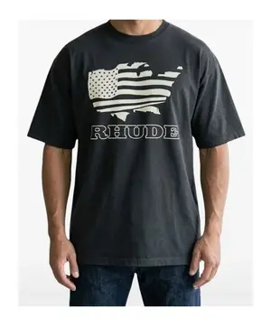 Rhude Banner Graphic T-shirt - Black
