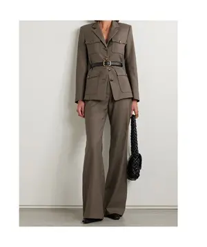 NILI LOTAN Button Front Casual Jacket - Green
