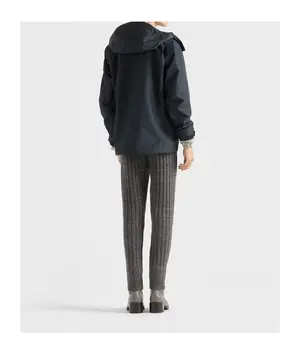 Prada Zip-up Hooded Jacket - Black