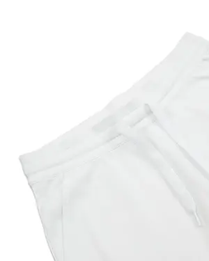 EA7 Logo Printed Drawstring Sweatpants - White