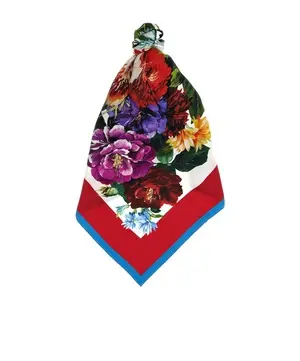 Dolce & Gabbana Dolce Gabbana Floral Printed Scarf - Multicolor