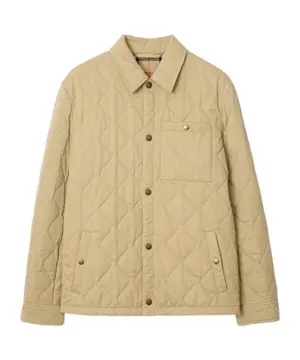 Burberry Long Sleeved Quilted Gabardine Jacket - Hamper