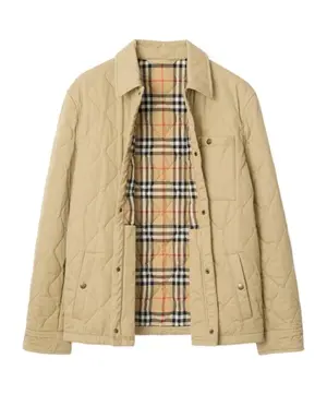 Burberry Long Sleeved Quilted Gabardine Jacket - Hamper