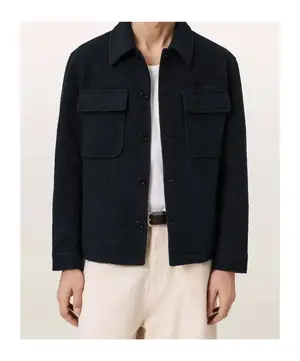 ALLSAINTS Cayson Patch-pocket Jacket - Dark Navy