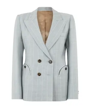 BLAZÉ MILANO Pinstripe Double-breasted Blazer