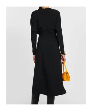 Victoria Beckham Long Sleeve Crewneck Dress