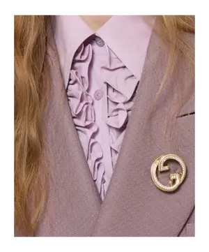 Gucci Blondie Crystal Brooch - Yellow