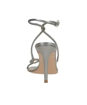 GIANVITO ROSSI Knotted-buckle Heeled Sandals - Gray