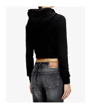 DIESEL® Cropped Long Sleeve Hoodie