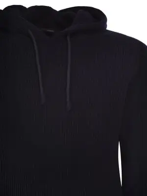 Tagliatore Knitted Hooded Jumper - Black