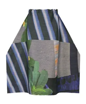 PLEATS PLEASE BY ISSEY MIYAKE Printed Pleated Skirt - Gray