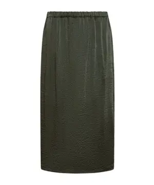 Marella Crinkle Twill Pencil Skirt - Green