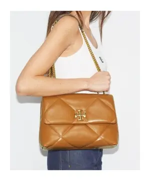 Tory Burch Kira Quilted Leather Tote Bag