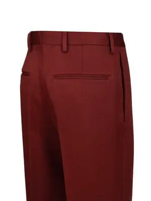Dries Van Noten Straight-leg Pleated Trousers - Brown