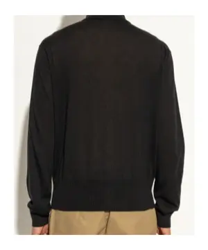 Versace Collared Button-up Cardigan - Black