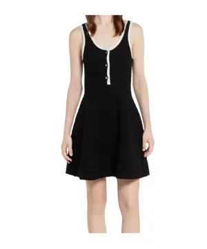 Gucci Tweed Wool Dress With Embroidery