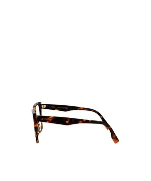 Fendi Eyeglasses Square Frame Tortoiseshell Full Rim - Black