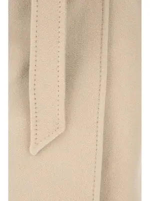 Max Mara Belted Lapel Collar Coat