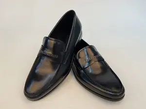 Giorgio Armani Logo Loafers