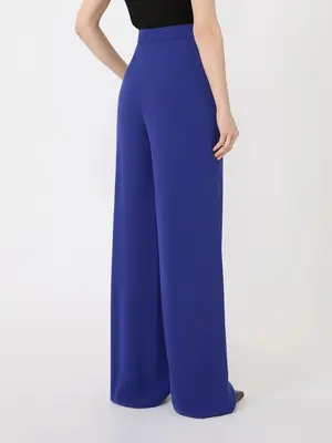 Max Mara Wide Leg Trousers - Blue