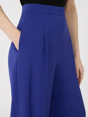Max Mara Wide Leg Trousers - Blue