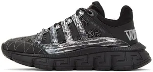 Versace Trigreca Lace-up Sneakers - Black