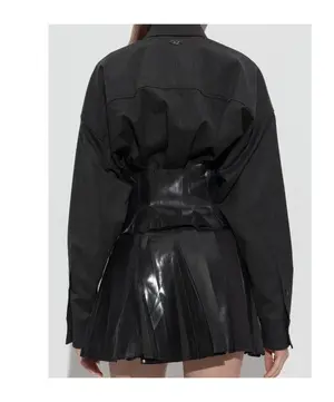 DIESEL® Zip Pleated Jacket With Button Cuffs