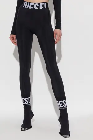 DIESEL® Adeline D Pop Logo Performance Trousers - Black