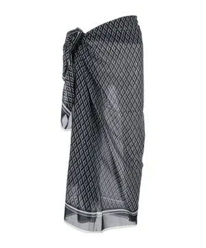 TOM FORD Asymmetrical Rhombus Pareo - Black